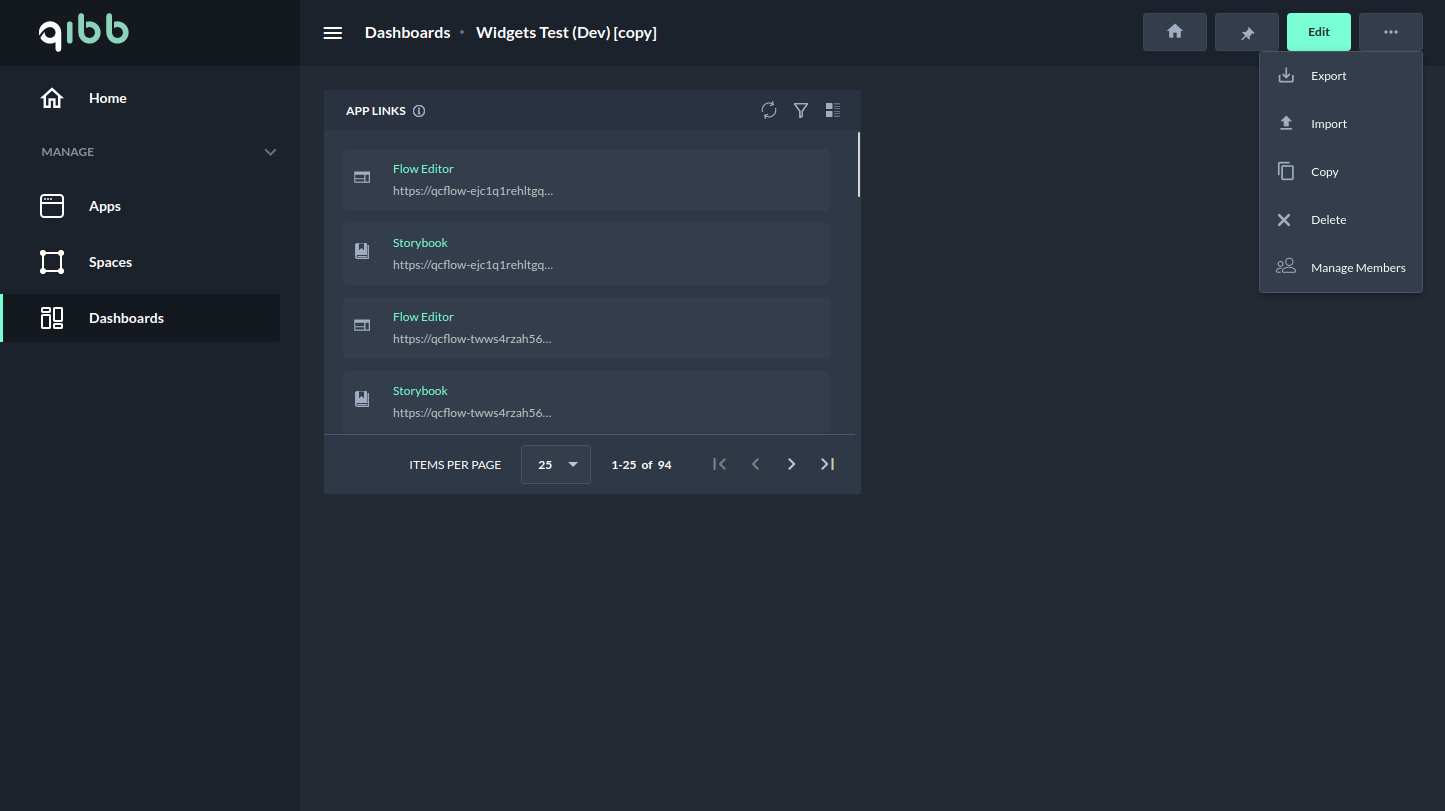Exporting and importing a dashboard Exporting and importing a dashboard