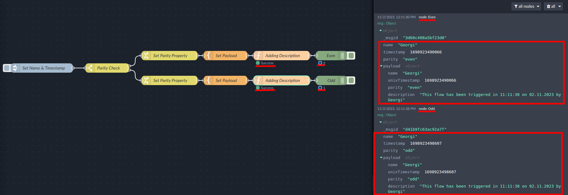 Basic Nodes Assignment